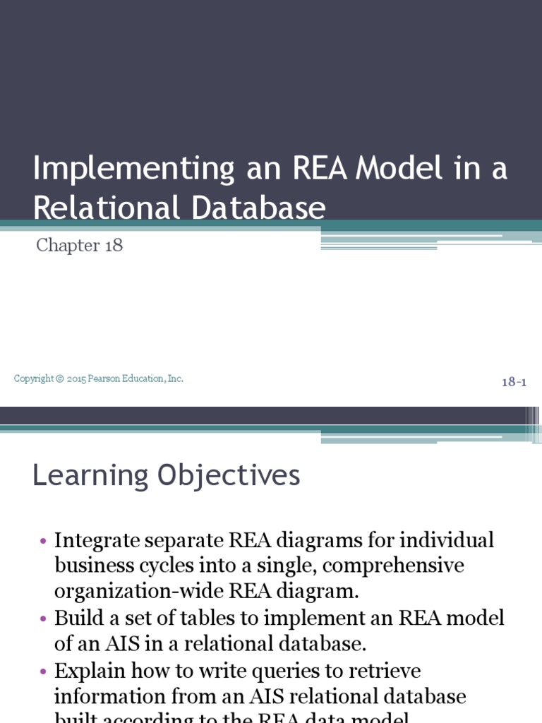 Implementing An REA Data Model in A Relational Database | PDF | Relational Database | Data Model