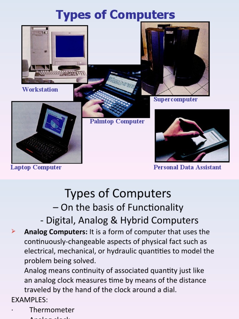 Types of Computer | PDF | Personal Computers | Mainframe Computer