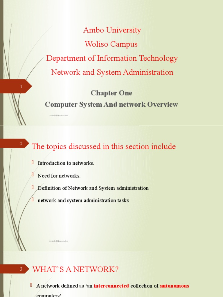 An Introduction to Computer Networks and Systems Administration: Defining Key Concepts and ...