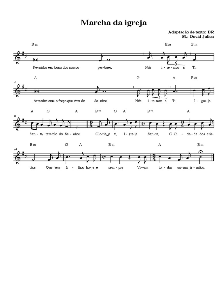 Marcha Da Igreja 1 PDF | PDF
