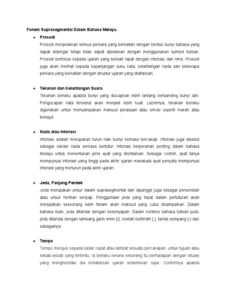 Fonem Suprasegmental | PDF