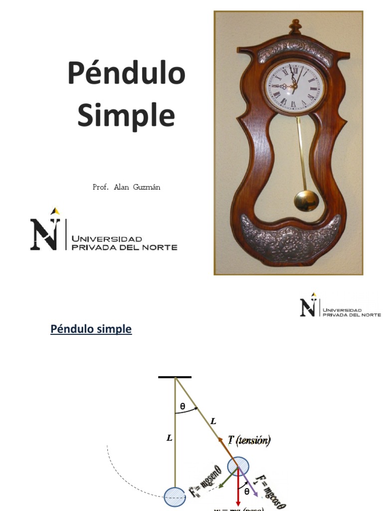 Presentación - Péndulo Simple, Físico y de Torsión | PDF | Péndulo | Dinámica (Mecánica)