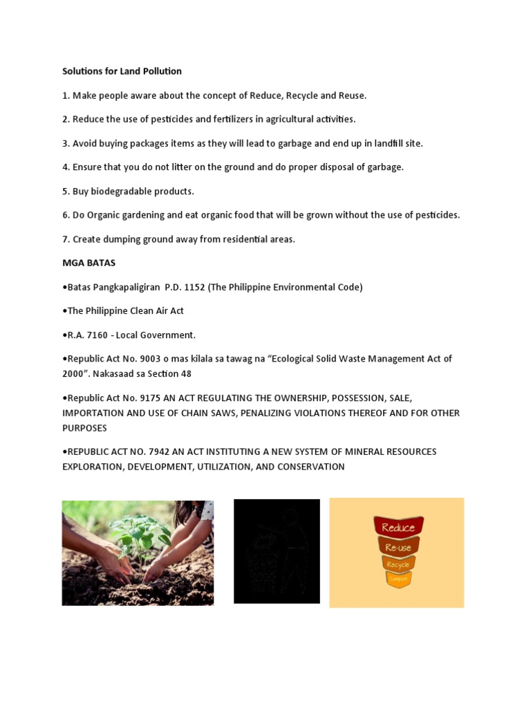 SOLUTION LAND POLLUTION L WPS Office | PDF