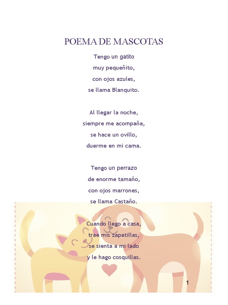 Poema de Mascotas | PDF