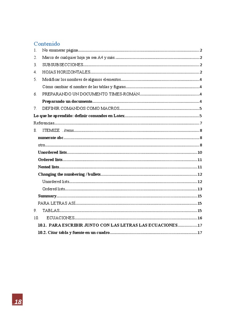 Látex Tutorial | PDF | Texto | Escritura