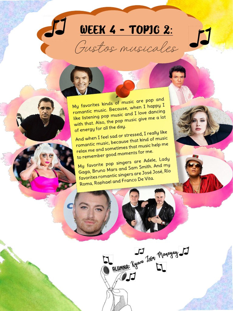 Mis Gustos Musicales: Pop y Romántica | PDF