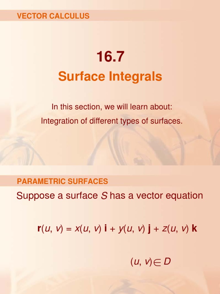 Integrals Surface Integrals | PDF | Flux | Integral