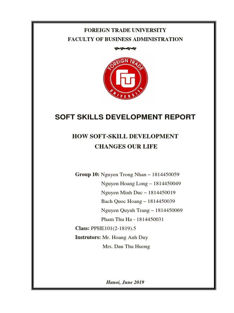 Soft Skills Development Report: An Analysis of the Impact of Soft ...