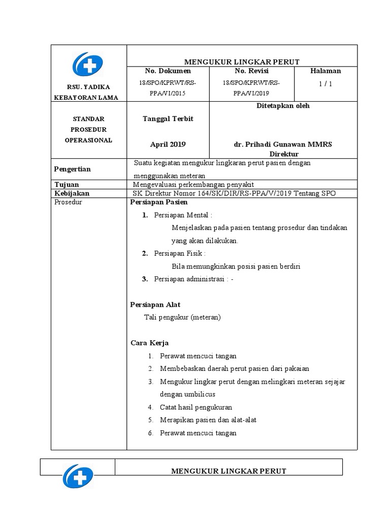 18 Mengukur Lingkar Perut | PDF