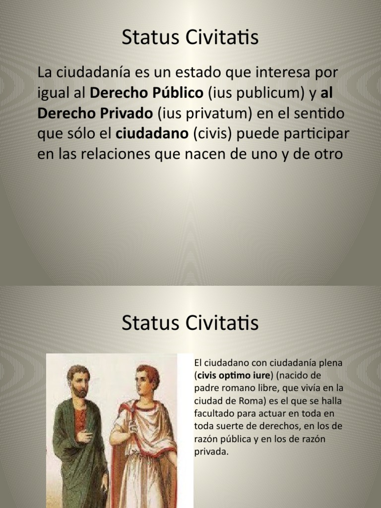 Status Civitatis | PDF | Virtud | Roma antigua