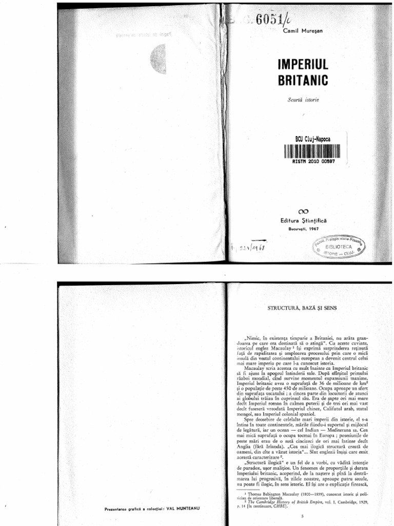 Muresanu C. Imperiul Britanic | PDF
