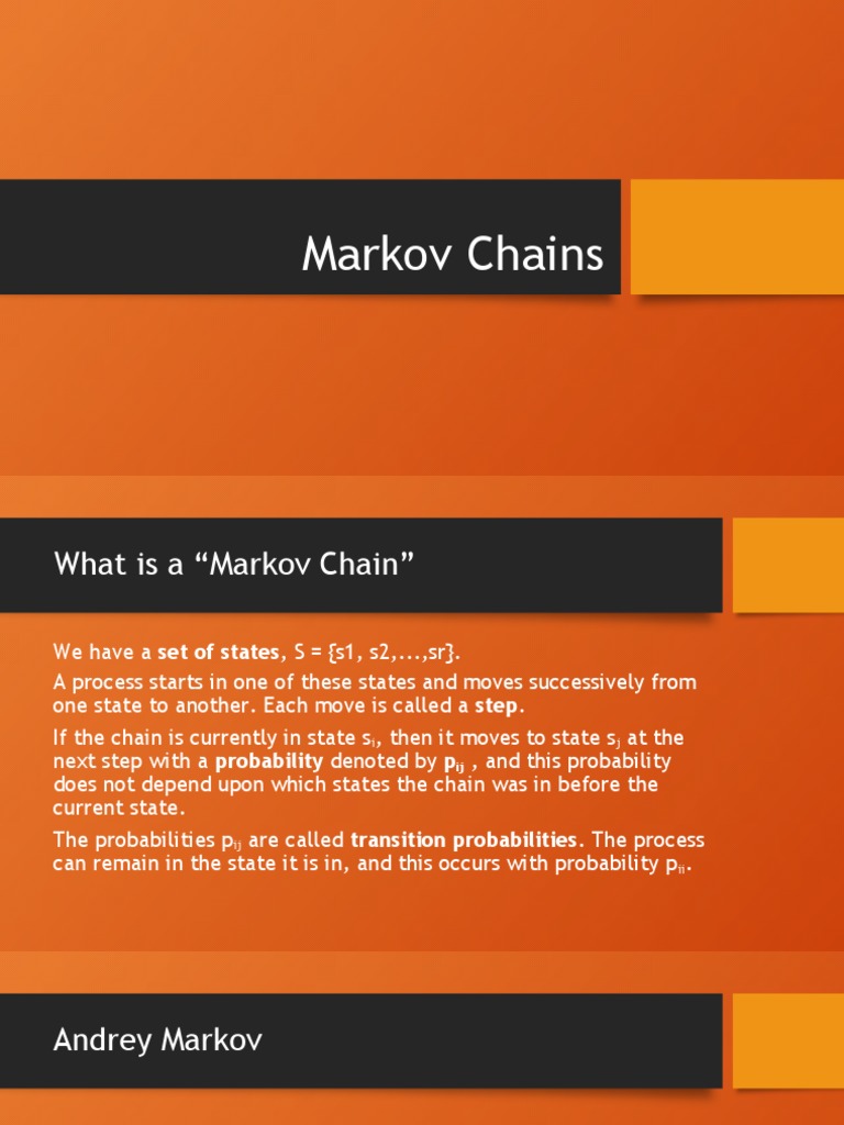 20-Markov Chains 1 | PDF | Markov Chain | Statistical Theory
