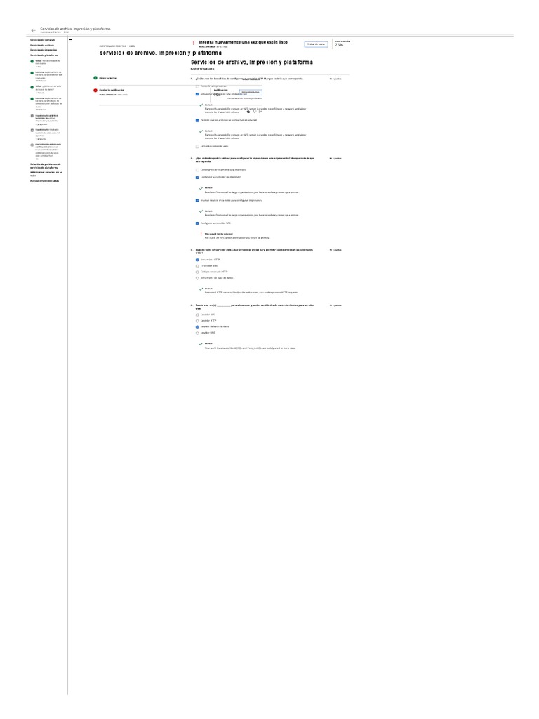 File, Print, and Platform Services - Coursera | PDF | Servidor web ...