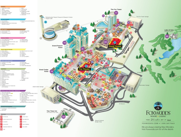 Maps Of Inside Foxwoods