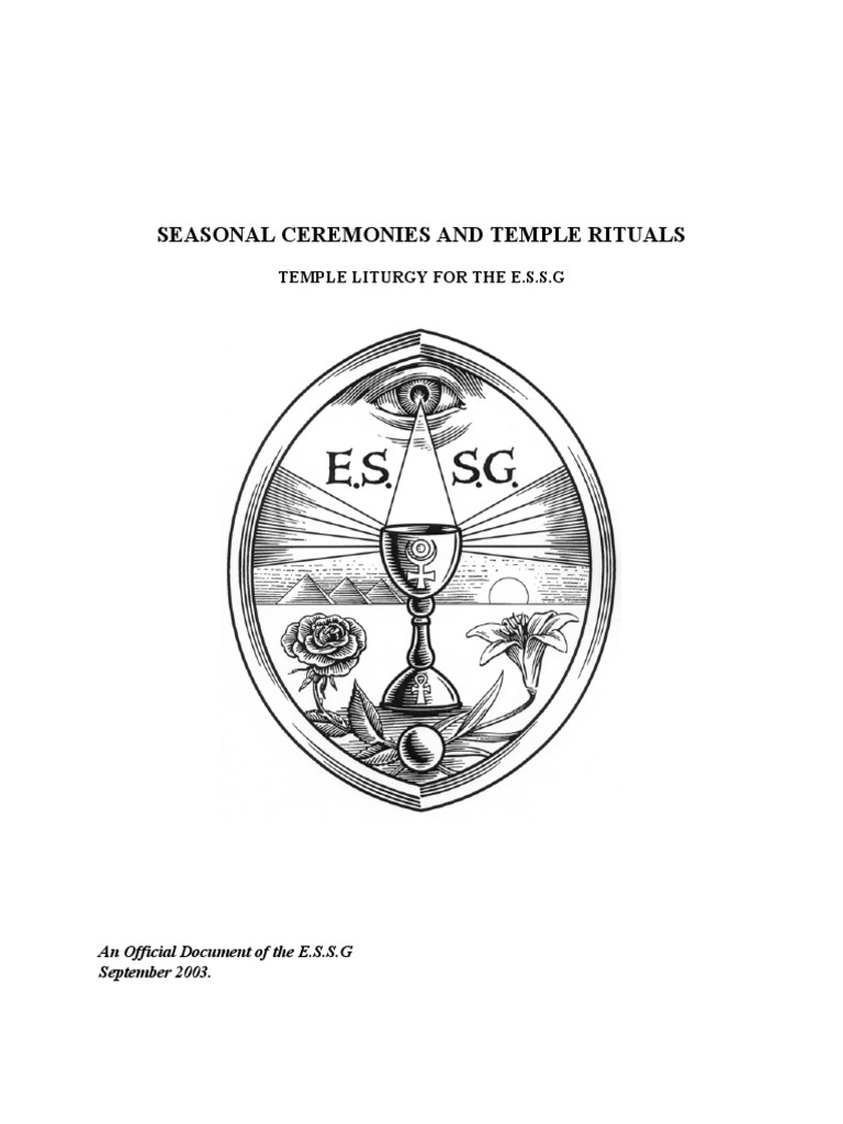 Seasonal Ceremonies and Temple Rituals | PDF | Magick (Thelema) | Eucharist