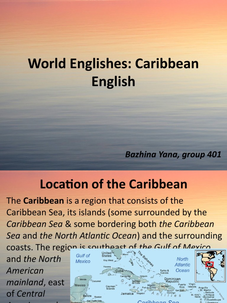 World Englishes. Caribbean | PDF | Caribbean | English Language
