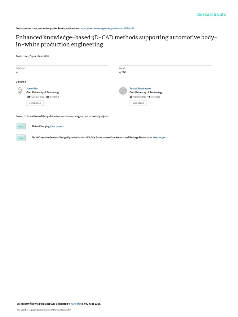 Enhanced Knowledge-Based 3D-CAD Methods Supporting Automotive Body-In ...