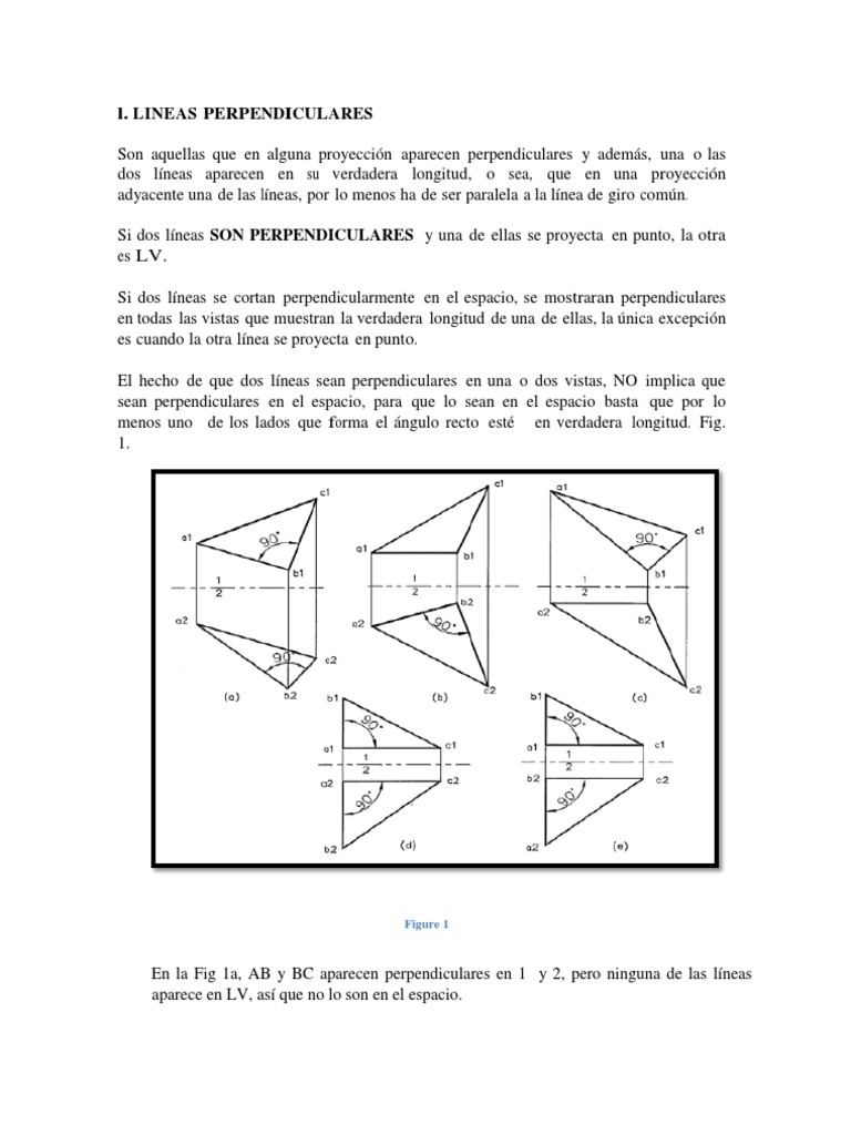 Definición y Ejemplos de Líneas Perpendiculares | PDF | Perpendicular ...