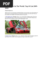 7 of The Fastest Production Cars in The World | PDF | Luxury Motor ...