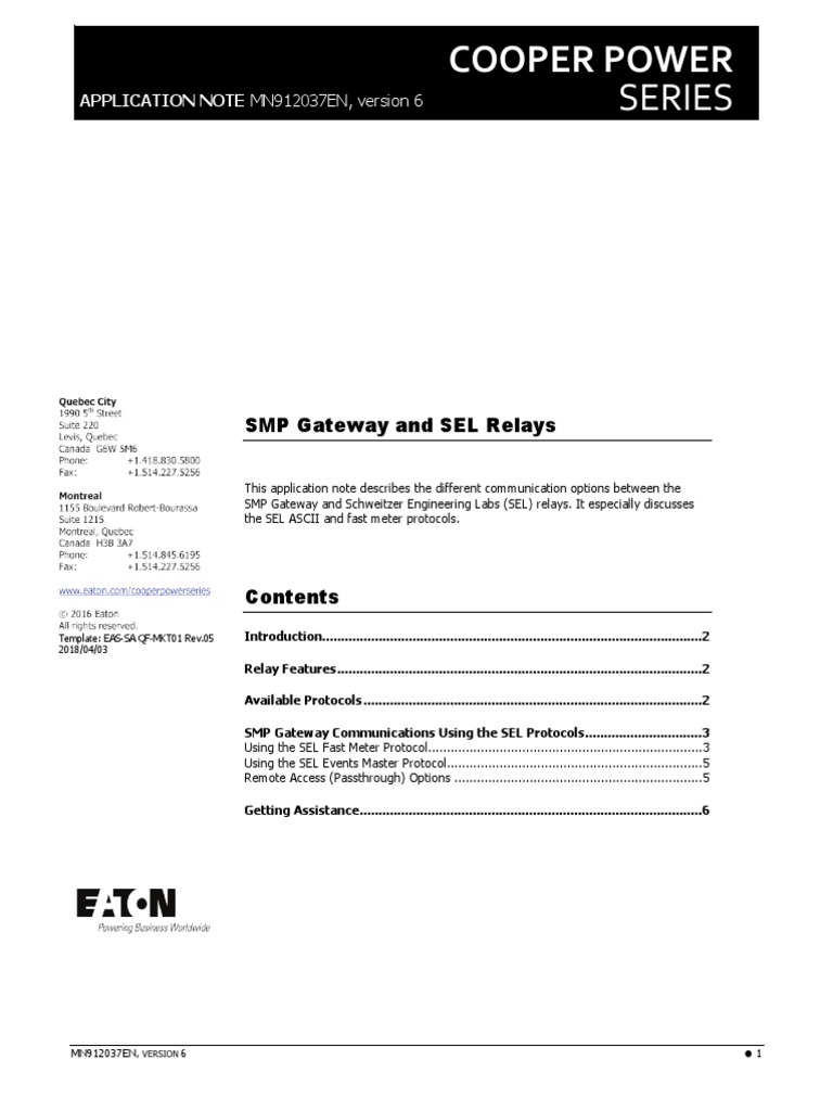 SMP Gateway and SEL Relays | PDF | Command Line Interface | Interface ...