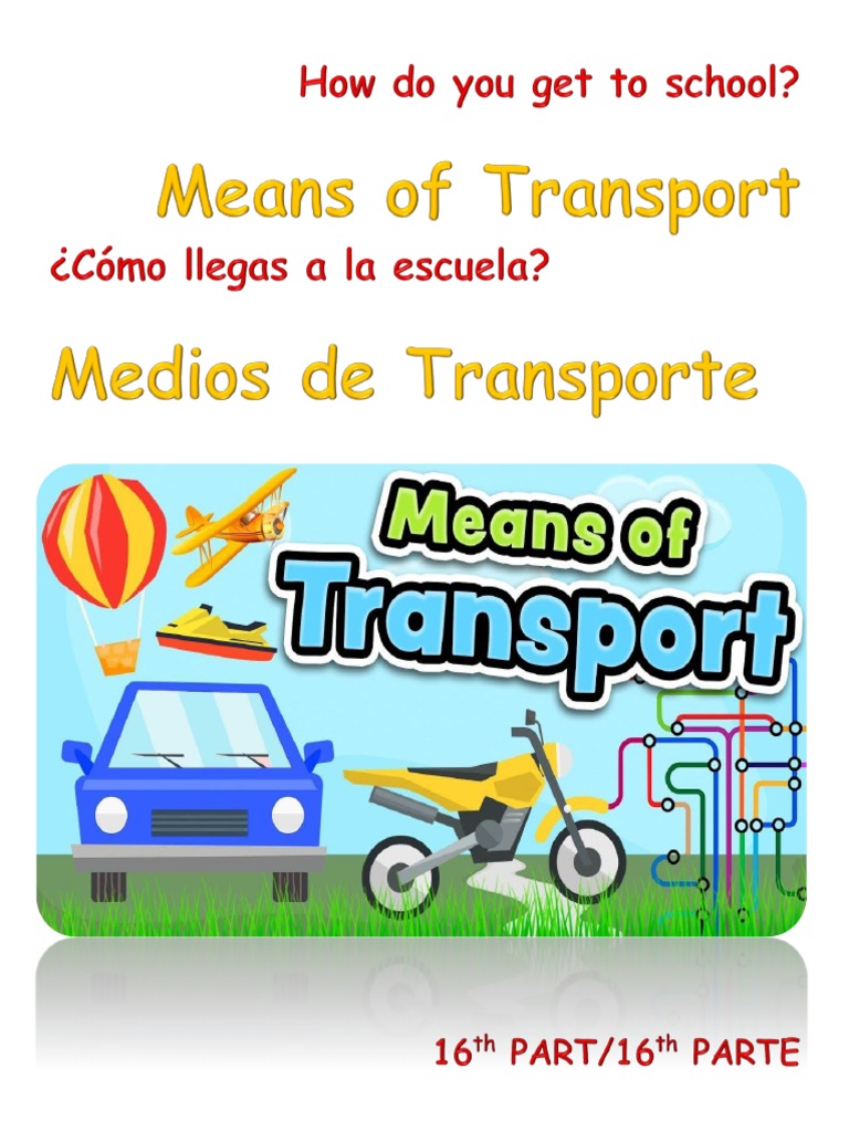 CARTILLA DE INGLES TERCER GRADO Means of Transport PDF | PDF