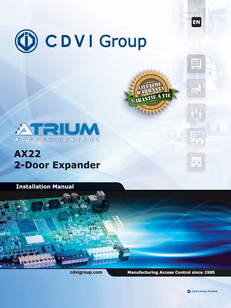 ATRIUM AX22 Door Expander Manual PDF | PDF | Power Supply | Access Control