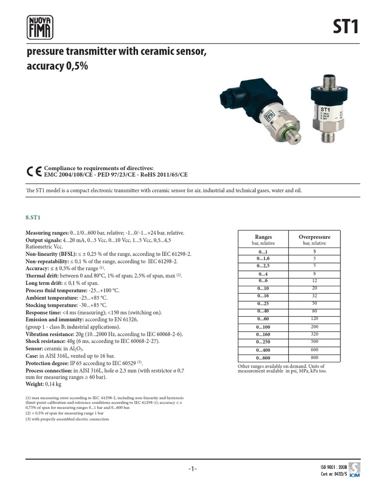 Data Sheet ST1@en PDF | PDF | Electromagnetism | Electrical Engineering
