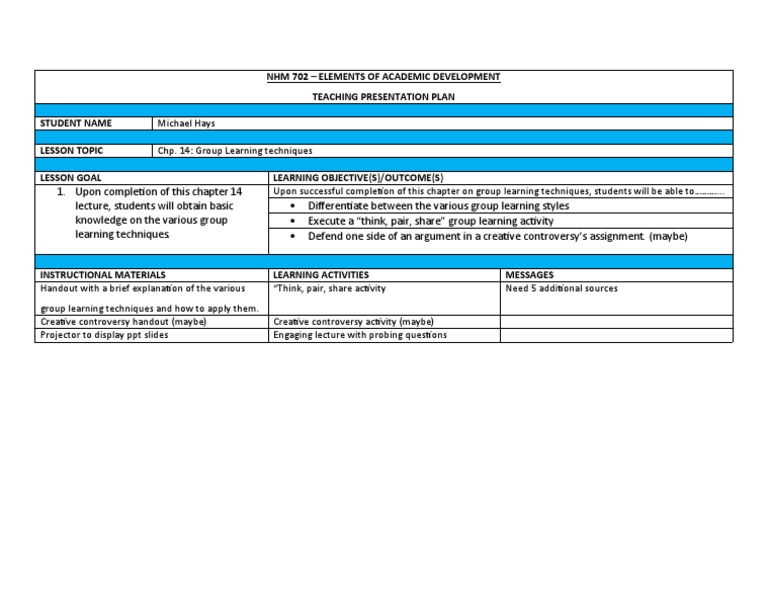 NHM 702-Teaching Presentation chp14 | PDF | Career & Growth | Science ...