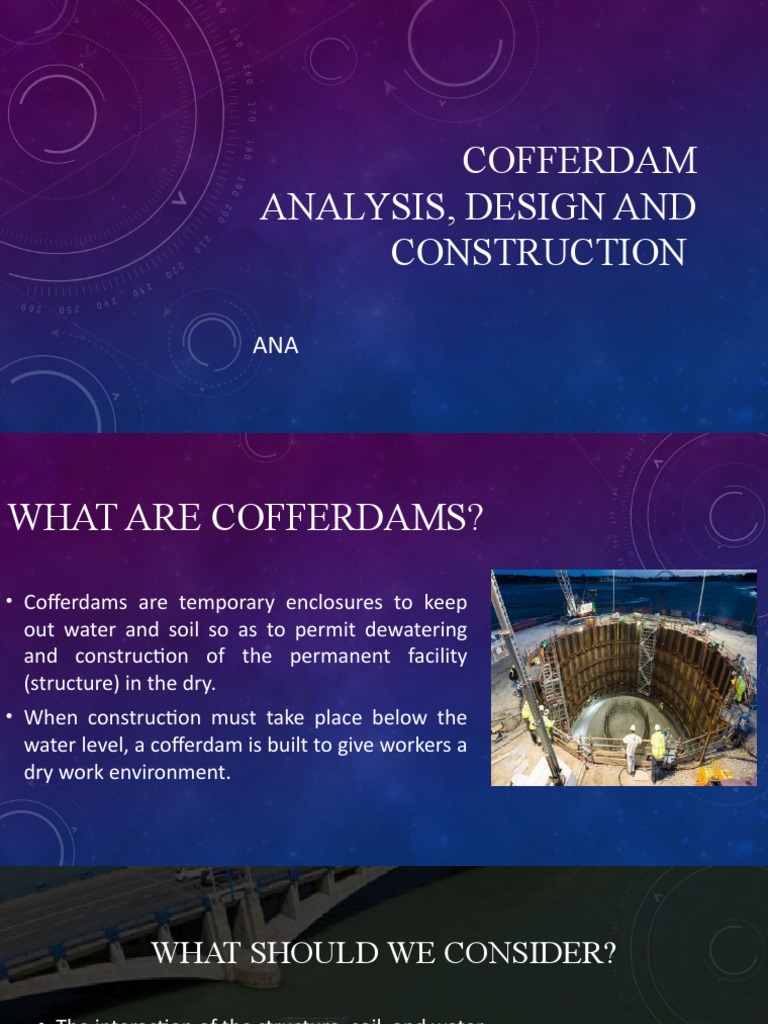 Cofferdam Design and Construction Guide | PDF | Deep Foundation ...