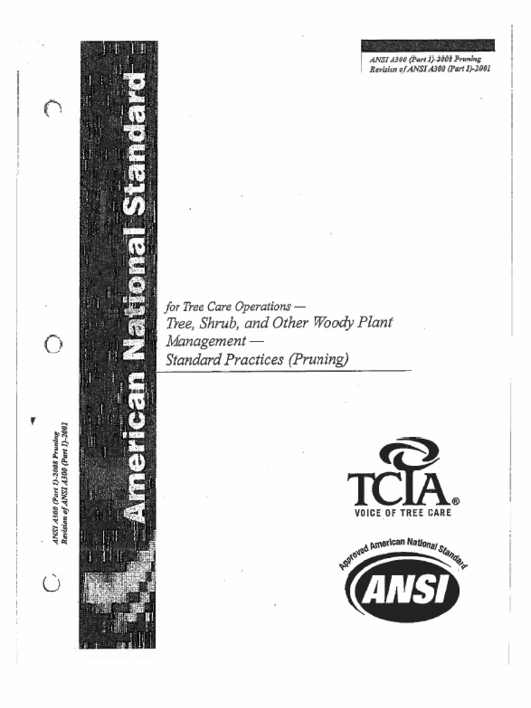 ANSI A300 Part 1 2008 Pruning | PDF