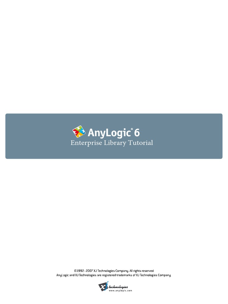 Learning Book - AnyLogic 6 Enterprise Library Tutorial PDF | PDF ...