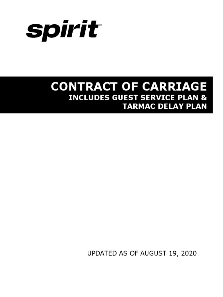 Contract of Carriage | PDF | Fee | Airport