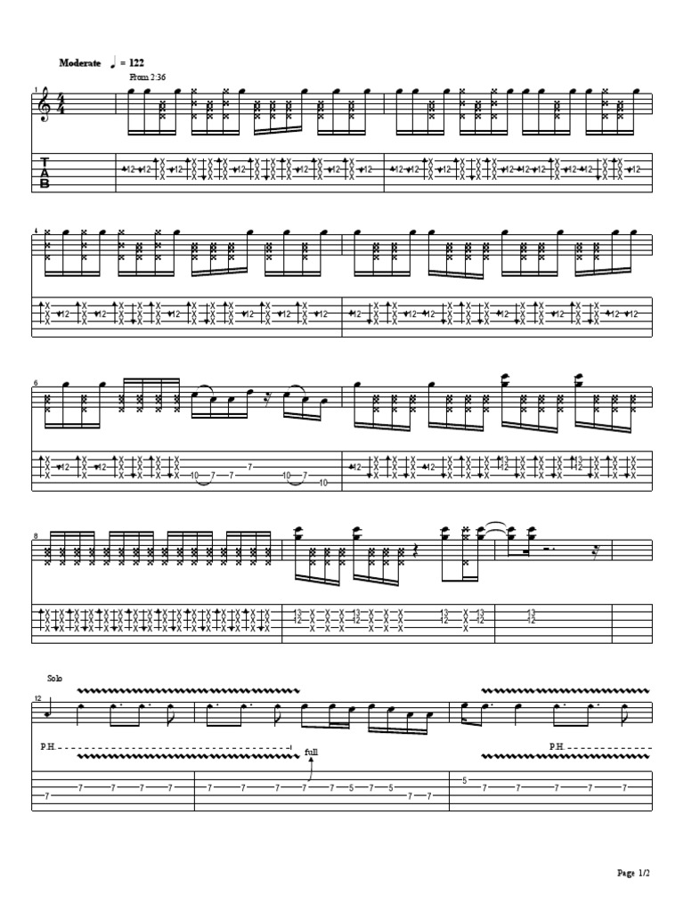 The Time - Tabs | PDF