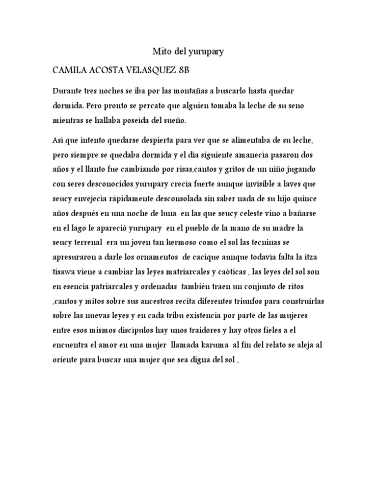 Leyenda de Yurupary | PDF