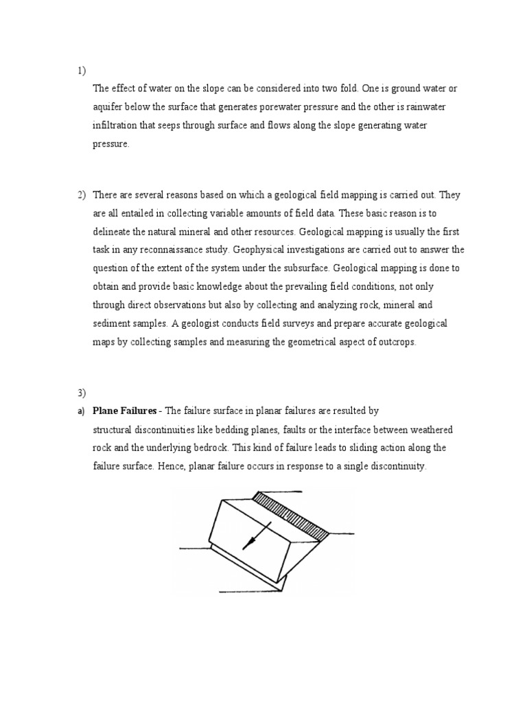Plane Failures - The Failure Surface in Planar Failures Are Resulted by ...