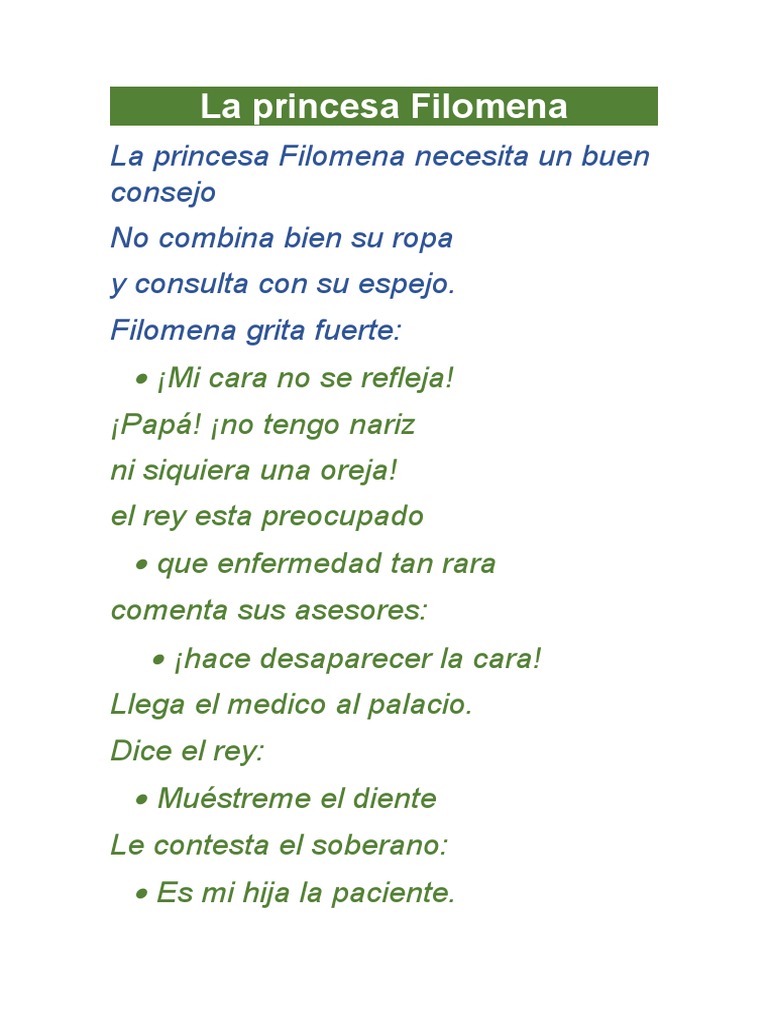 La Princesa Filomena | PDF