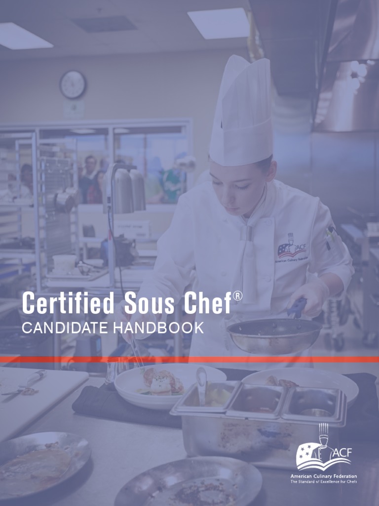Certified Sous Chef: Candidate Handbook | PDF | Certification | Test ...