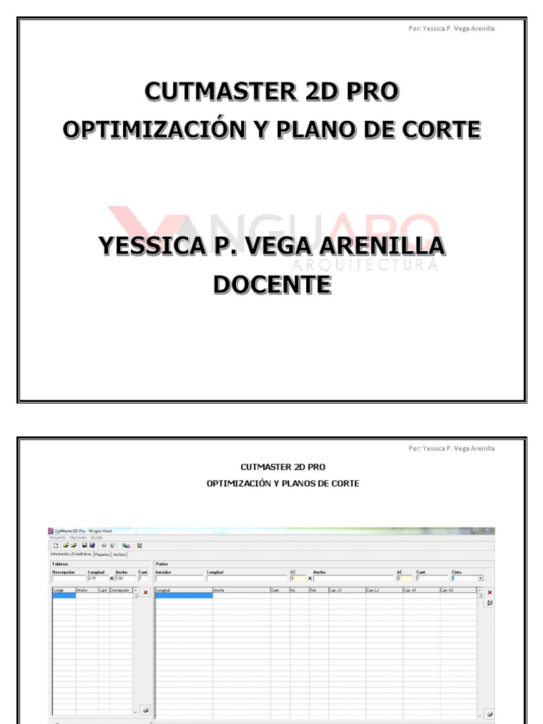 Manual Cutmaster 2D Pro | PDF