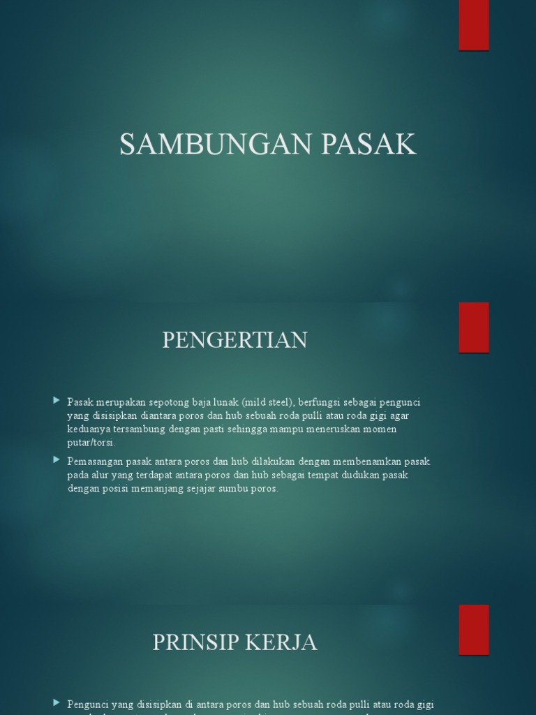 Sambungan Pasak | PDF