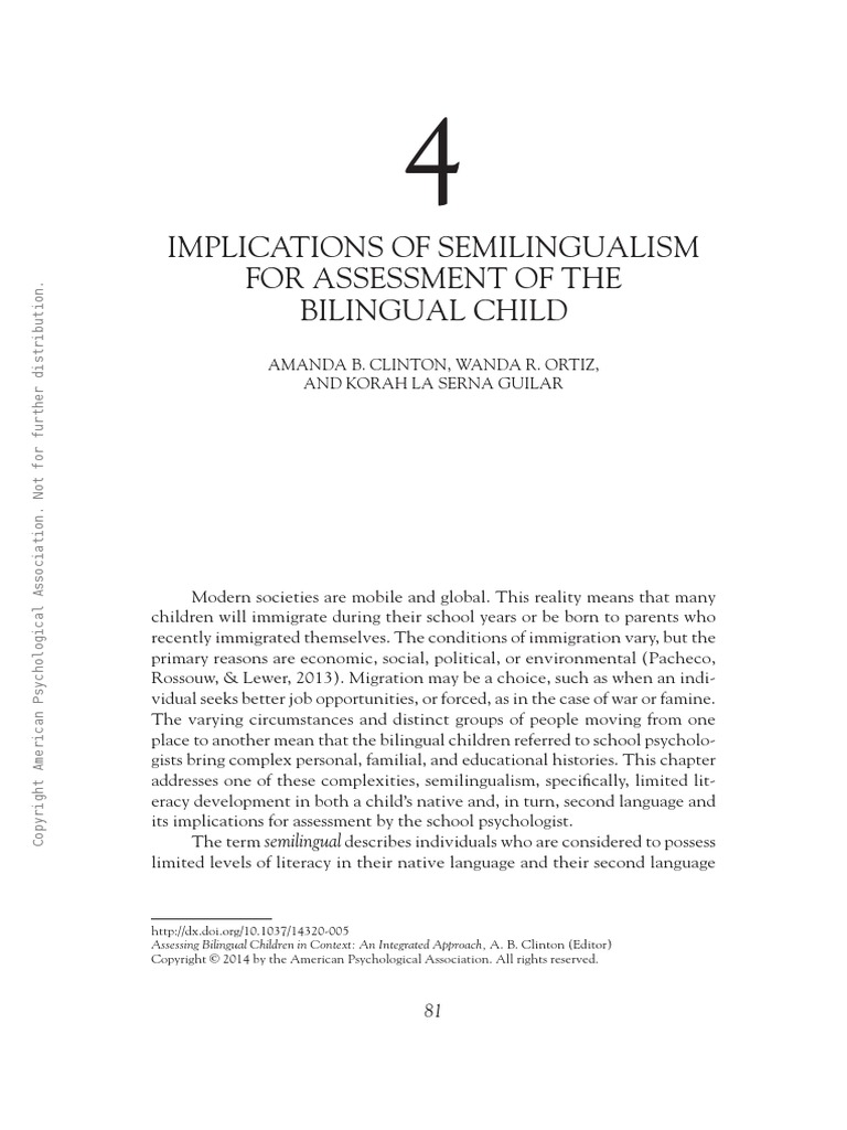 Implications of Semilingualism | PDF | Second Language | Language ...
