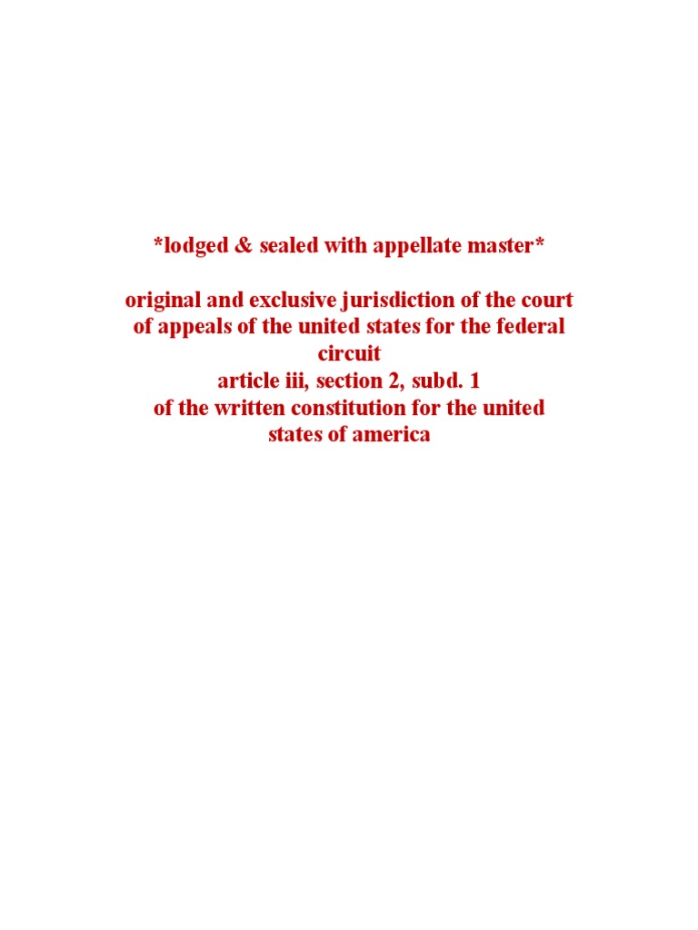 7 - Bill in Equity Coverpage (4 PGS) | PDF | Article Three Of The ...