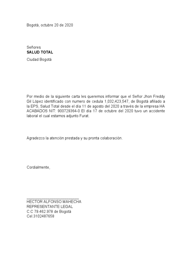 Carta Arl Sura | PDF Carta Arl Sura | PDF