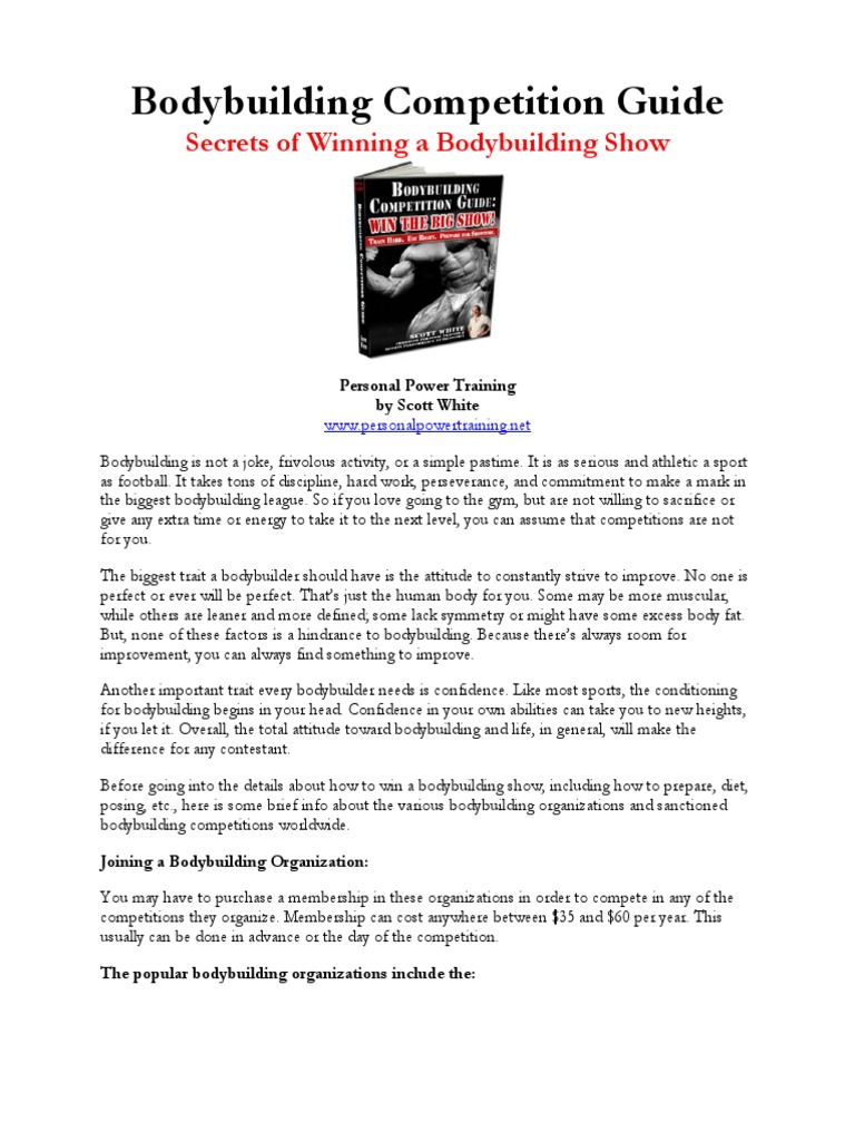 Muscle Building Mania A Beginners Guide To Bodybuilding PDF | PDF ...