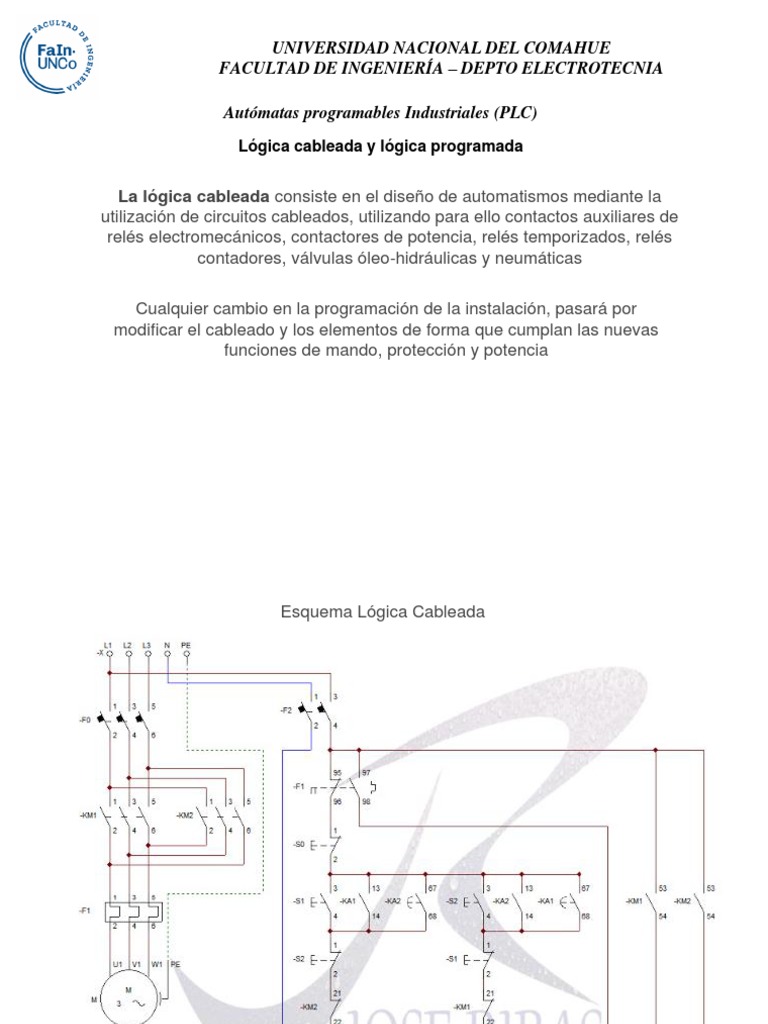 02 Clase 2 Lógica Cableada - Programada PDF | PDF | Relé | Controlador ...