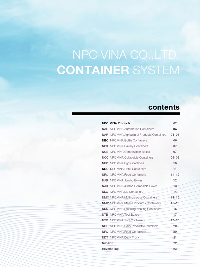 Container Catalogues 2018 | PDF | Nature