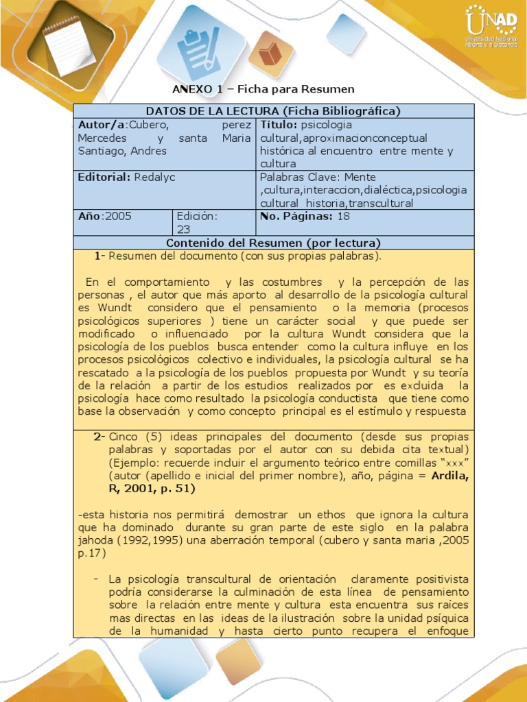 Ficha Antro | PDF | Antropología | Sicología