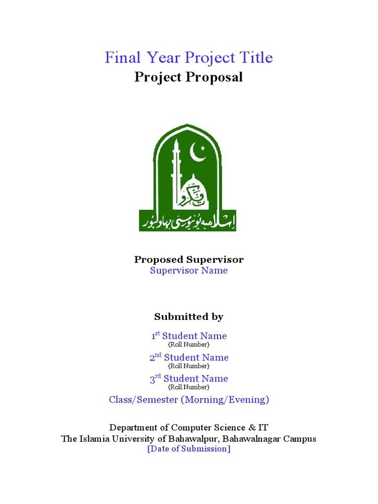 FYP Proposal Template | PDF | Scope (Computer Science) | World Wide Web