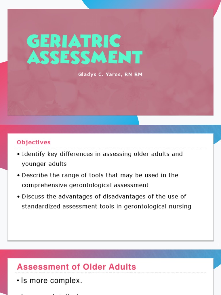 Geriatric Assessment | PDF | Dementia | Geriatrics