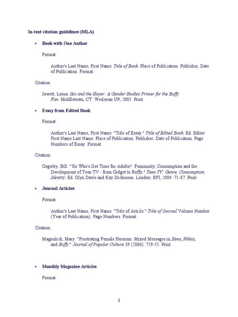 MLA Citation Guidelines PDF | PDF | Poetry | Books