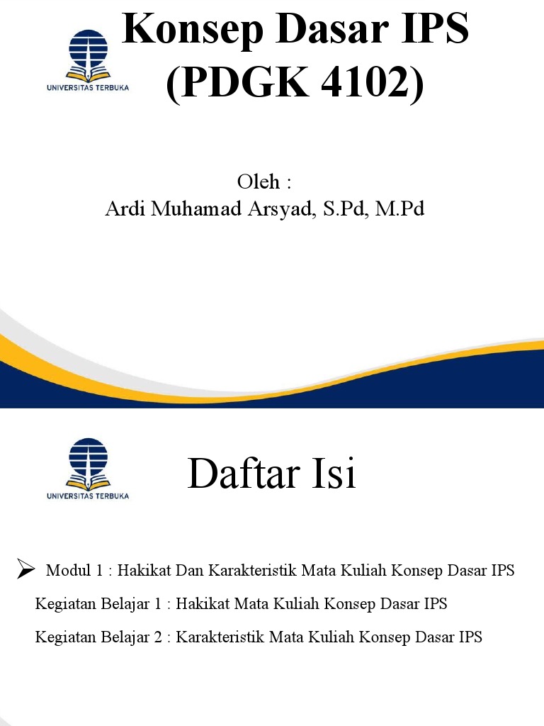 Konsep Dasar IPS Modul 1 | PDF